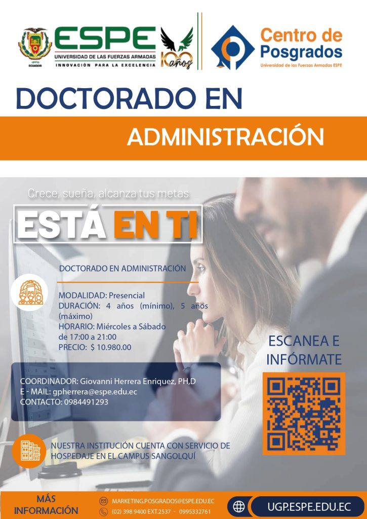 Programa de Doctorado en Administración - POSGRADOS